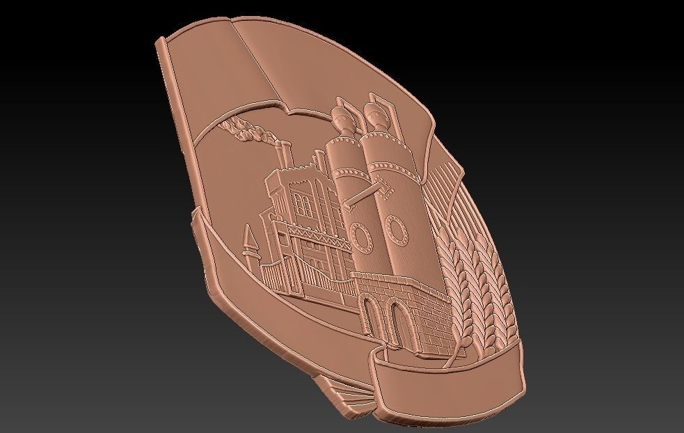 Badge Factory Beer 3D model 3D printable | CGTrader