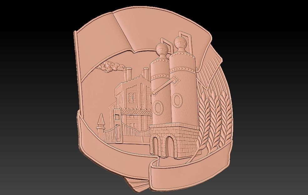 Badge Factory Beer 3D model 3D printable | CGTrader