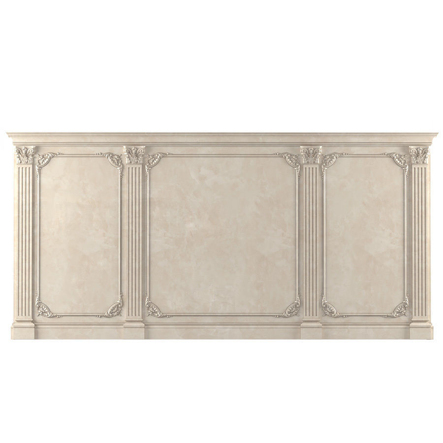 Wall paneling Decorative plaster 3D model | CGTrader