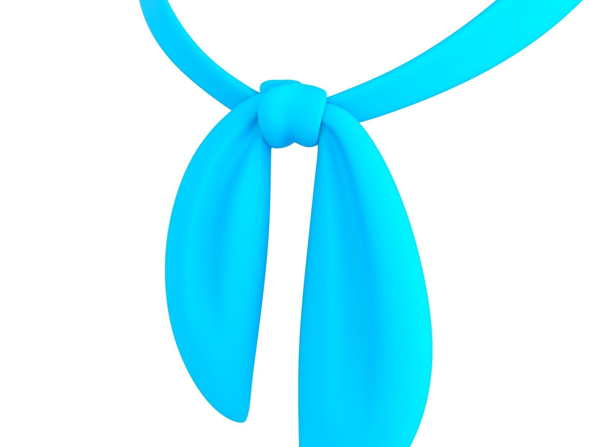Prop023 Blue Scarf 3D model | CGTrader