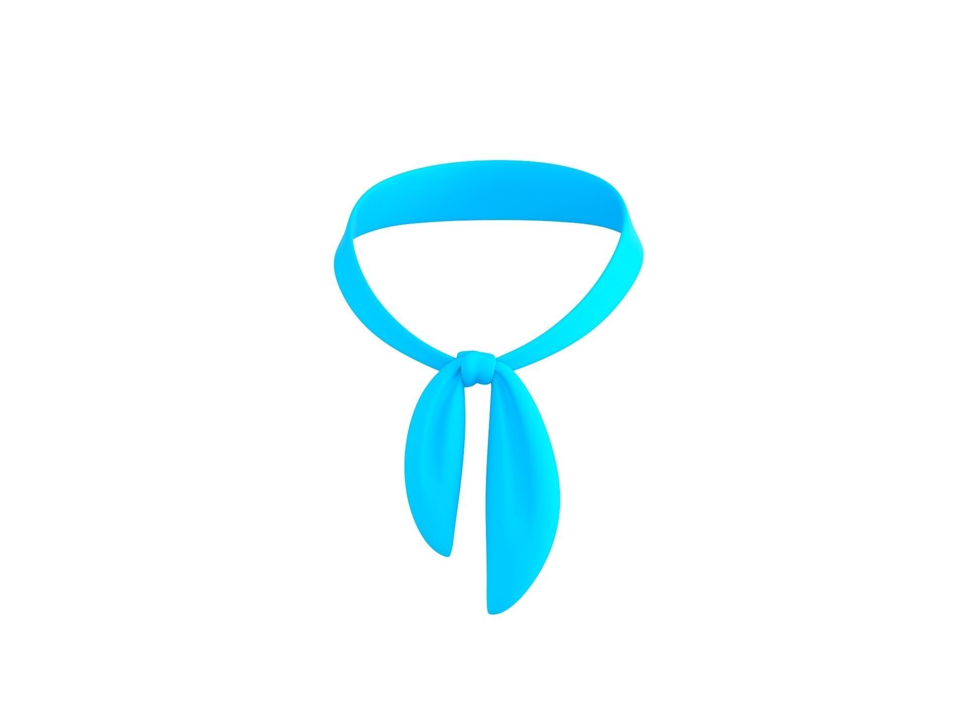 Prop023 Blue Scarf 3D model | CGTrader