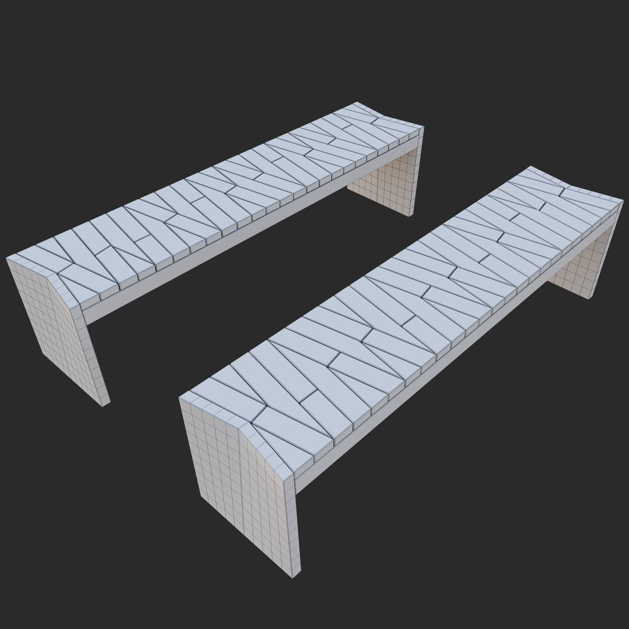 Boardwalk Bench 3D model | CGTrader