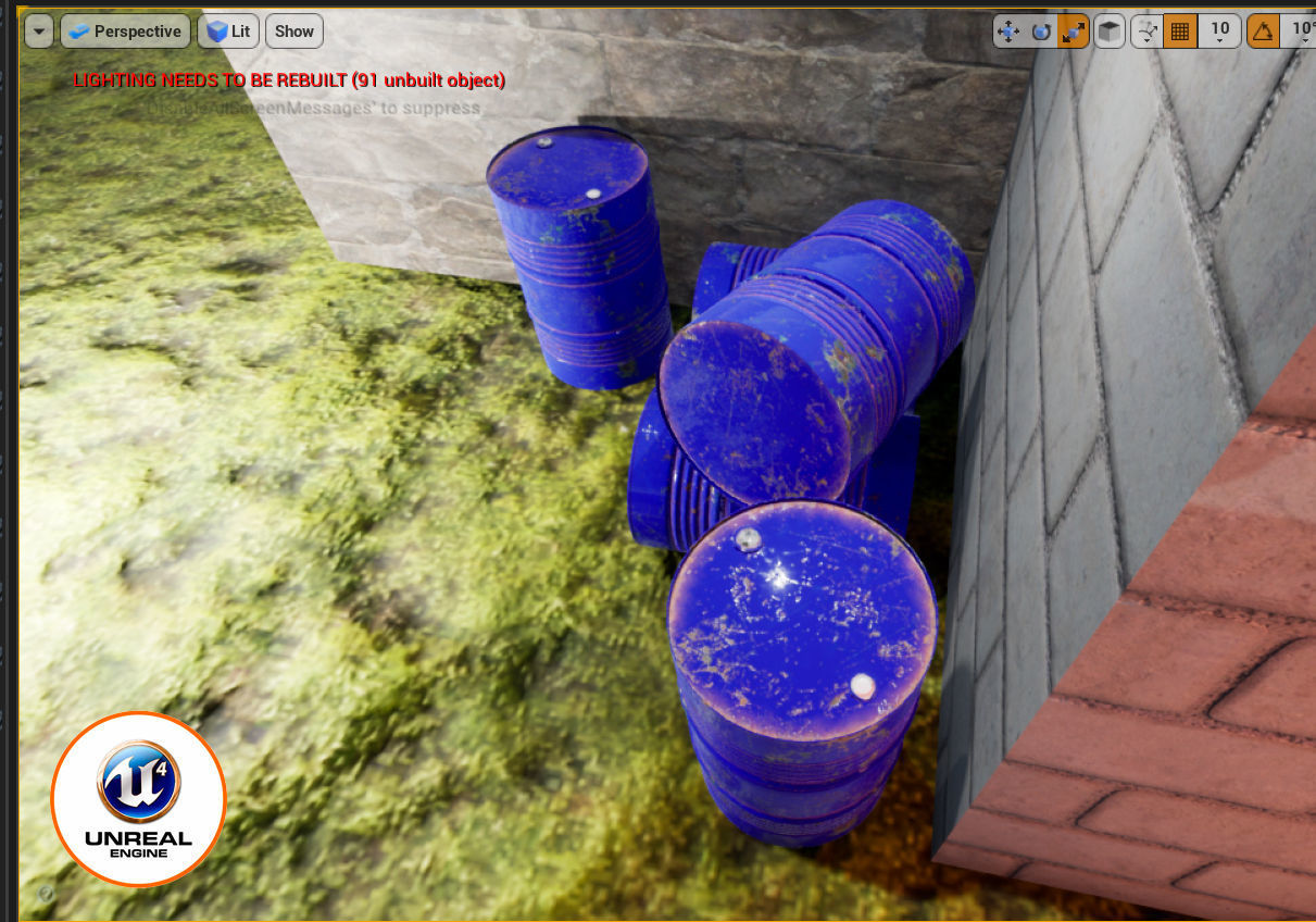 3D model metal blue rusty barrel VR / AR / low-poly | CGTrader