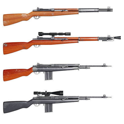 gun rifle 3D model | CGTrader