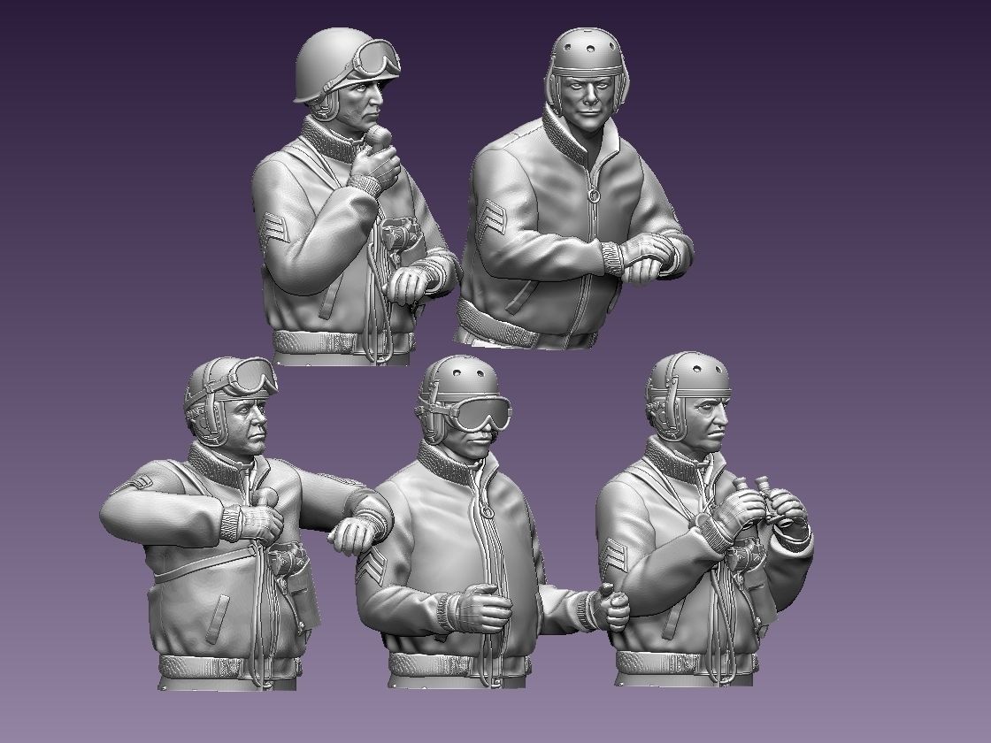tank crew usa 3D model 3D printable | CGTrader