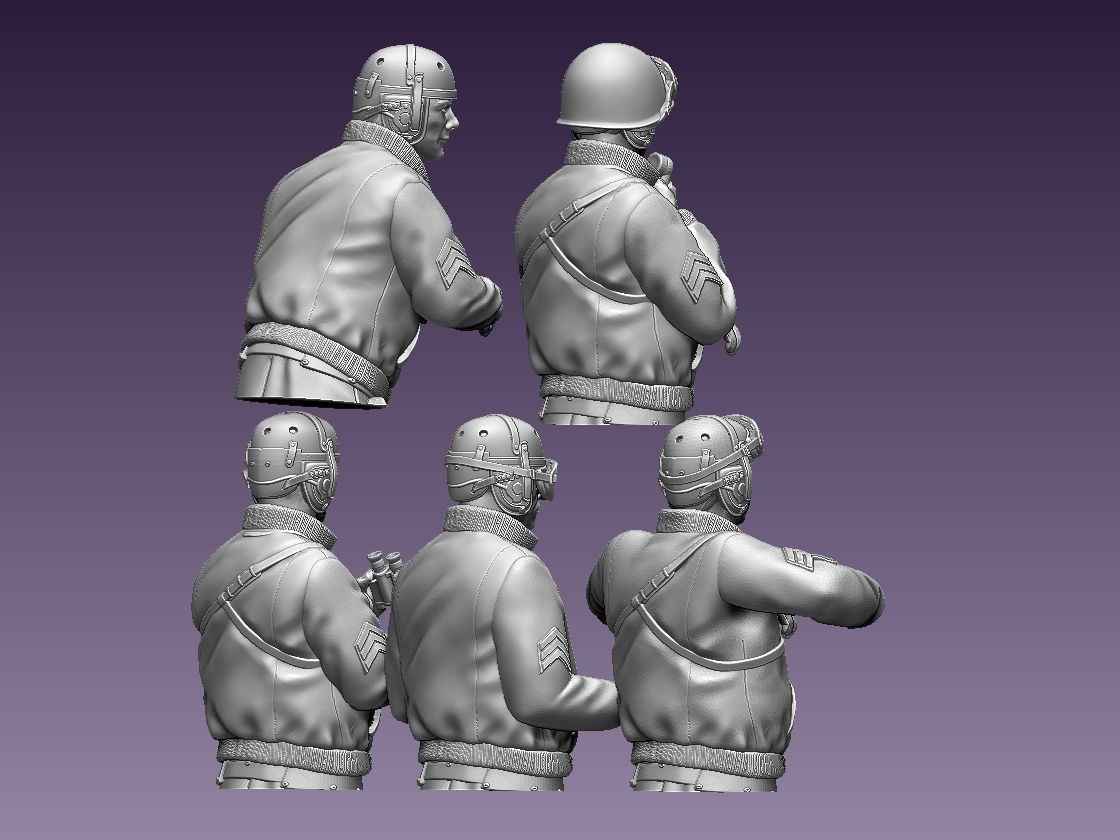 tank crew usa 3D model 3D printable | CGTrader