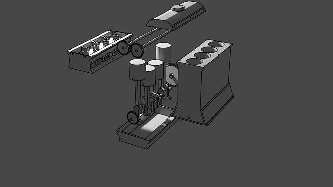 3D model Engine VR / AR / low-poly | CGTrader