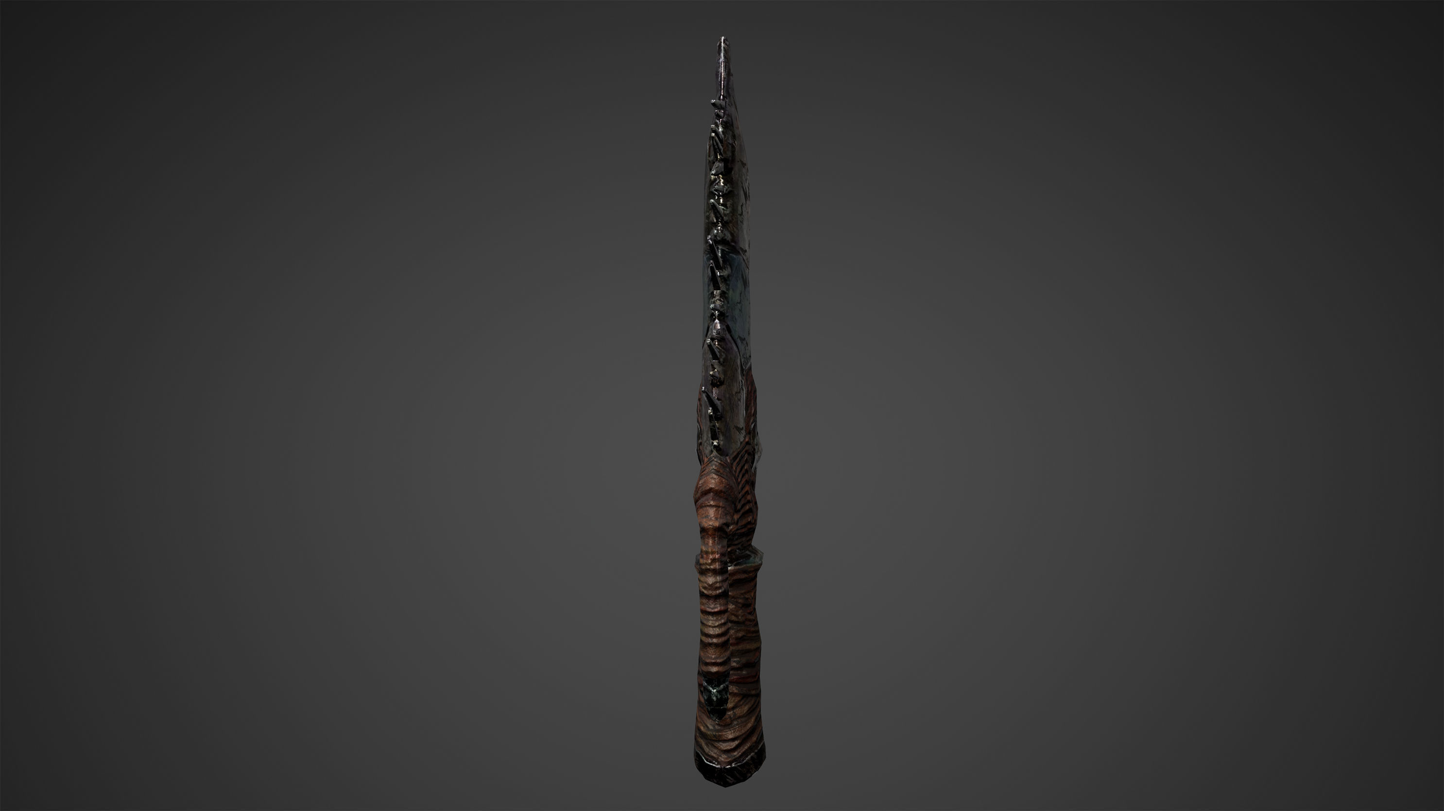 3D model Post Apocalypse Survival Weapon Knife Low Poly Game Ready VR ...