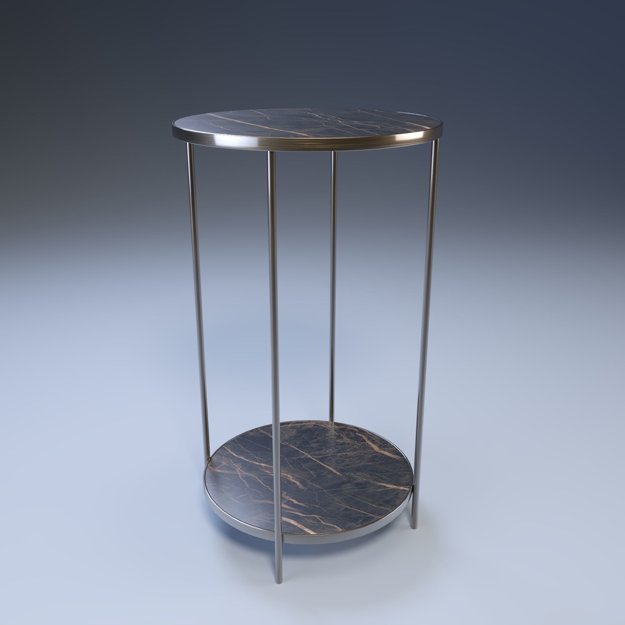 Ulupna Round Bedside Table 3D model | CGTrader