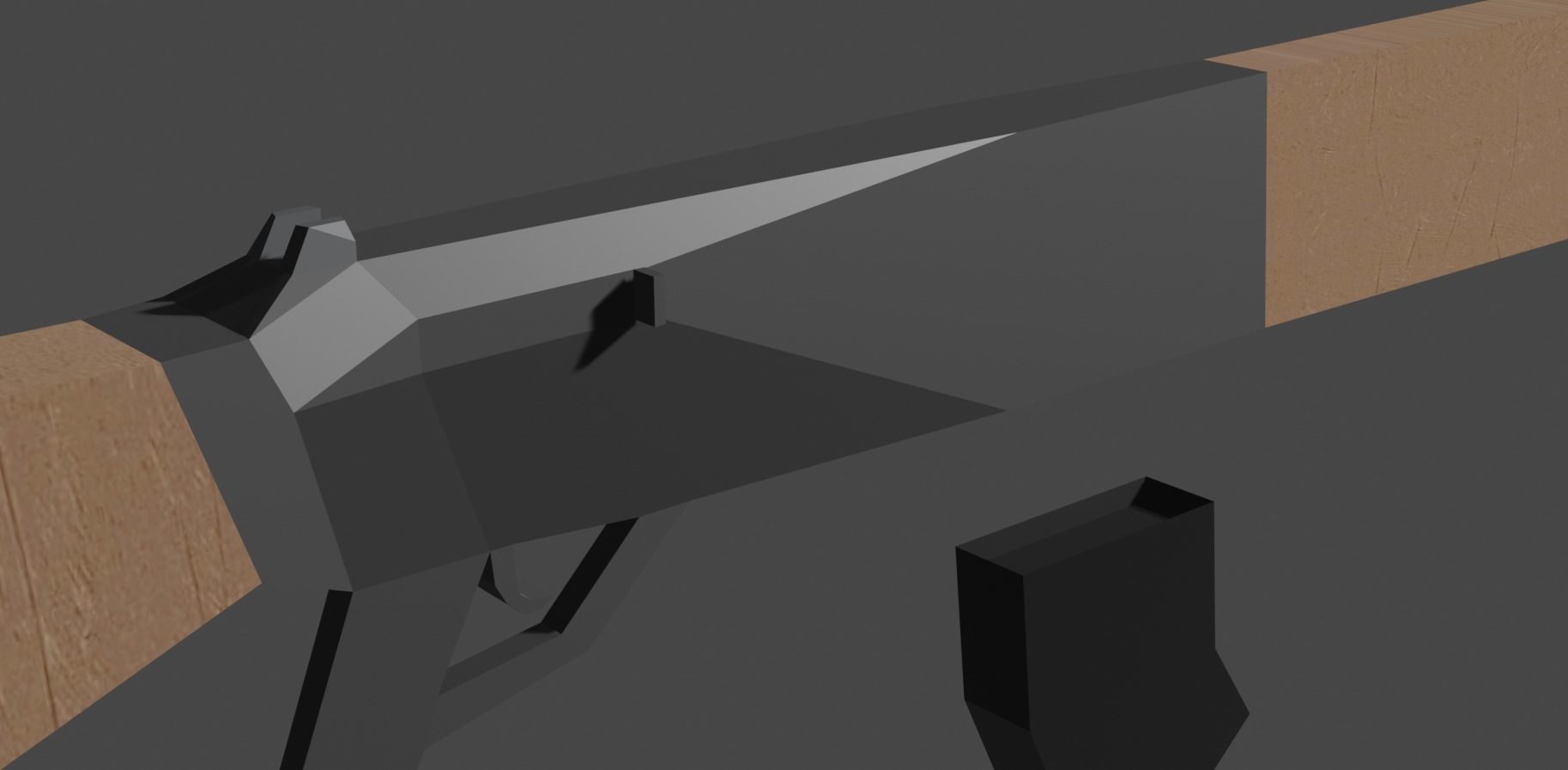 Low Polly Gun free VR / AR / low-poly 3D model | CGTrader