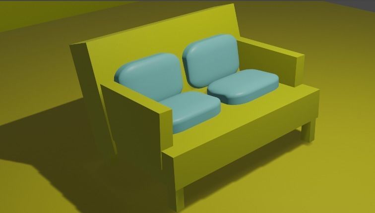 SOFA BLENDER 3D model animated | CGTrader