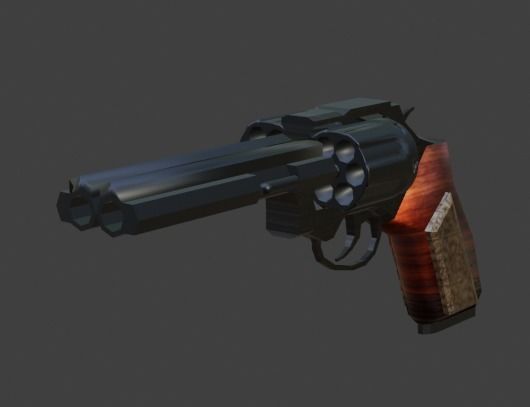 Double Barreled Revolver free VR / AR / low-poly 3D model | CGTrader