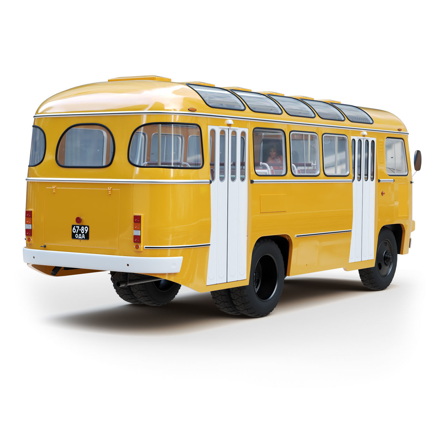 Bus PAZ 672 3D model | CGTrader