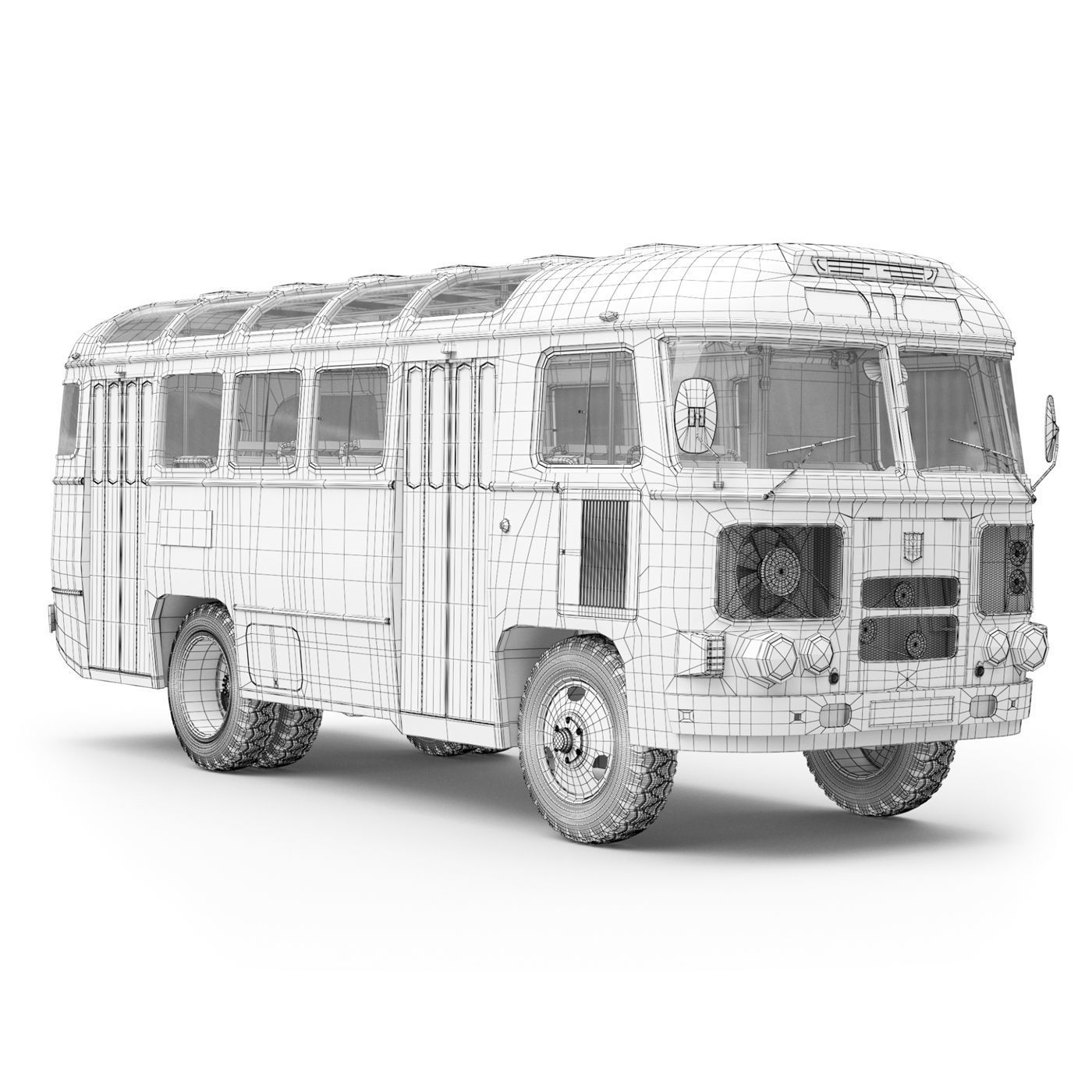 Bus PAZ 672 3D model | CGTrader