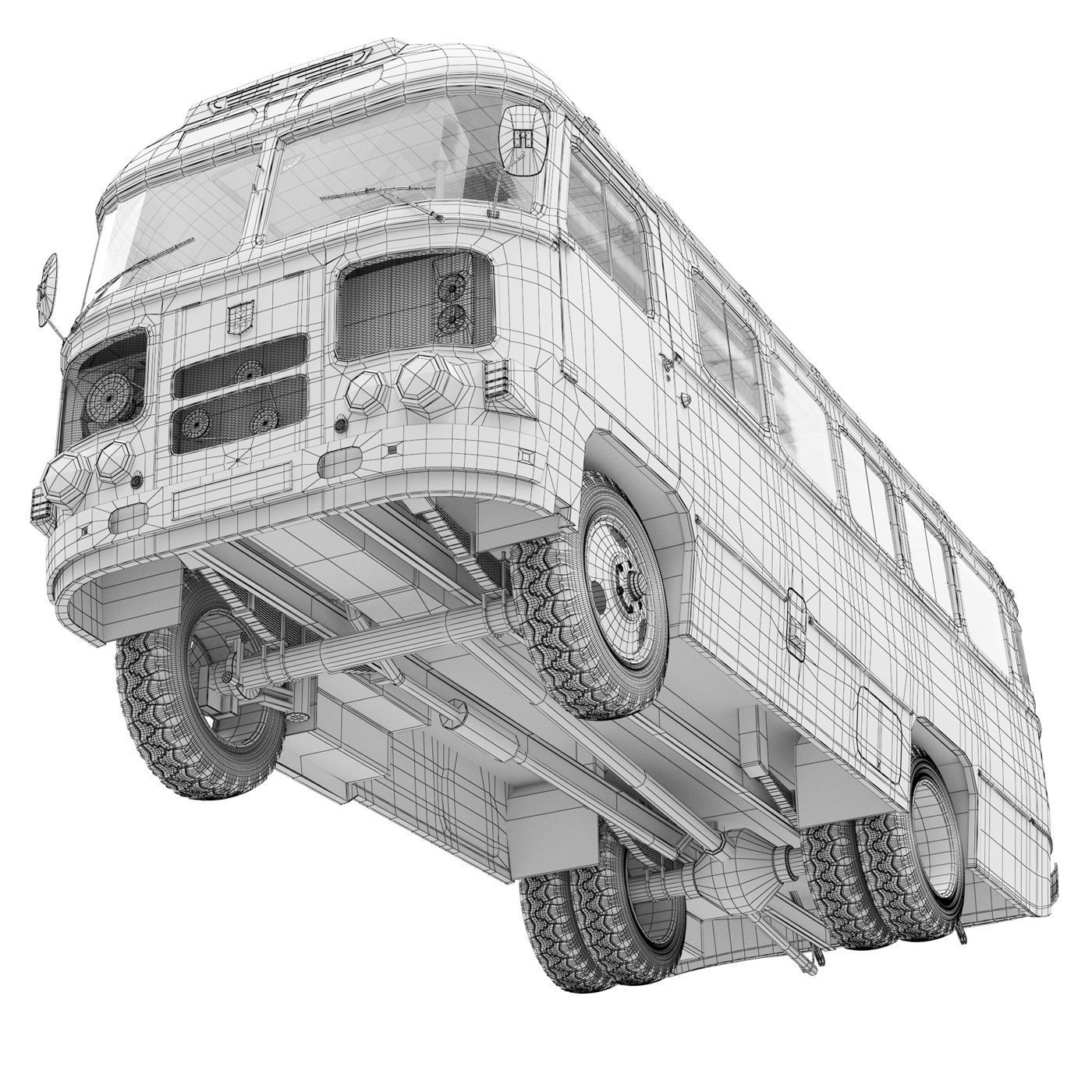 Bus PAZ 672 3D model | CGTrader