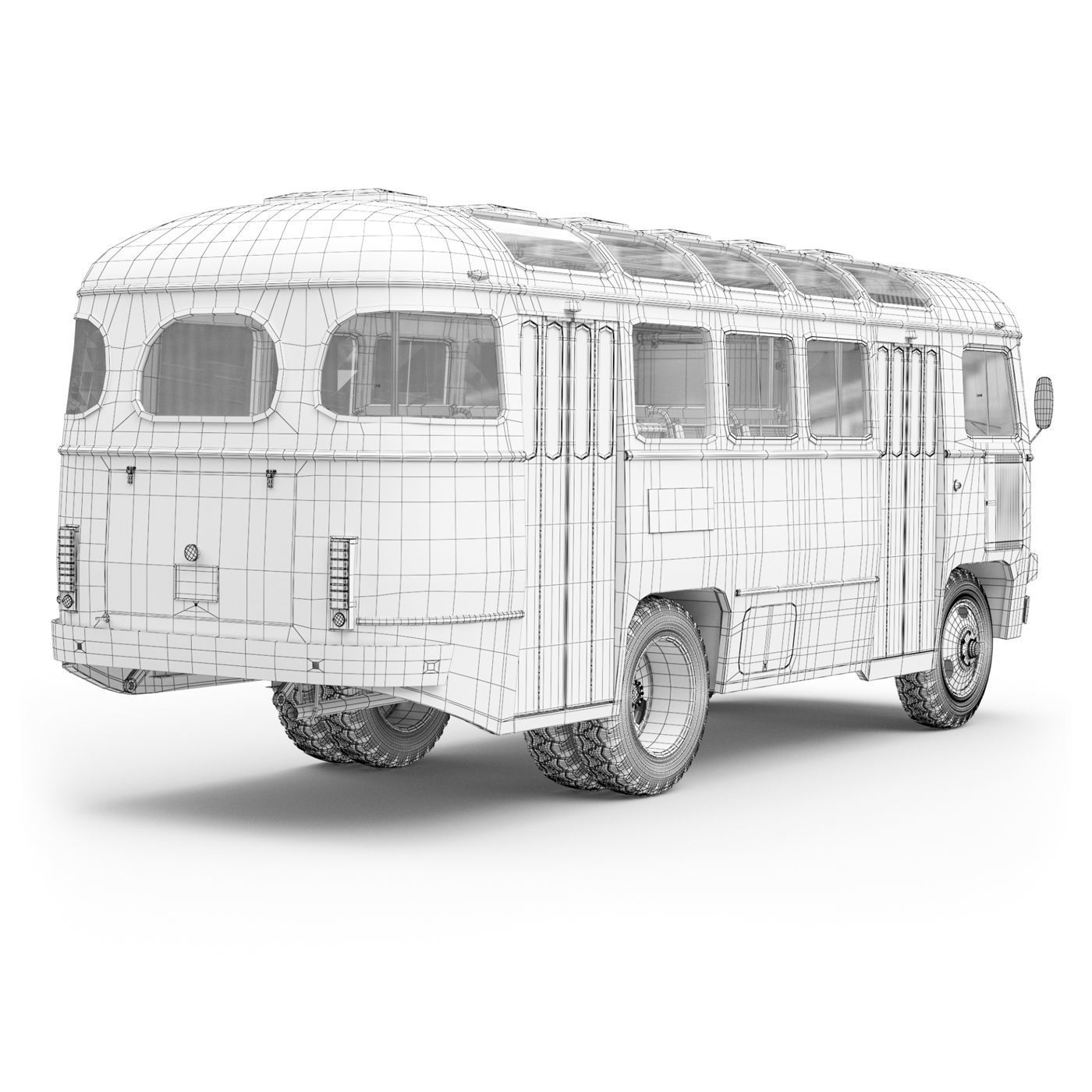 Bus PAZ 672 3D model | CGTrader