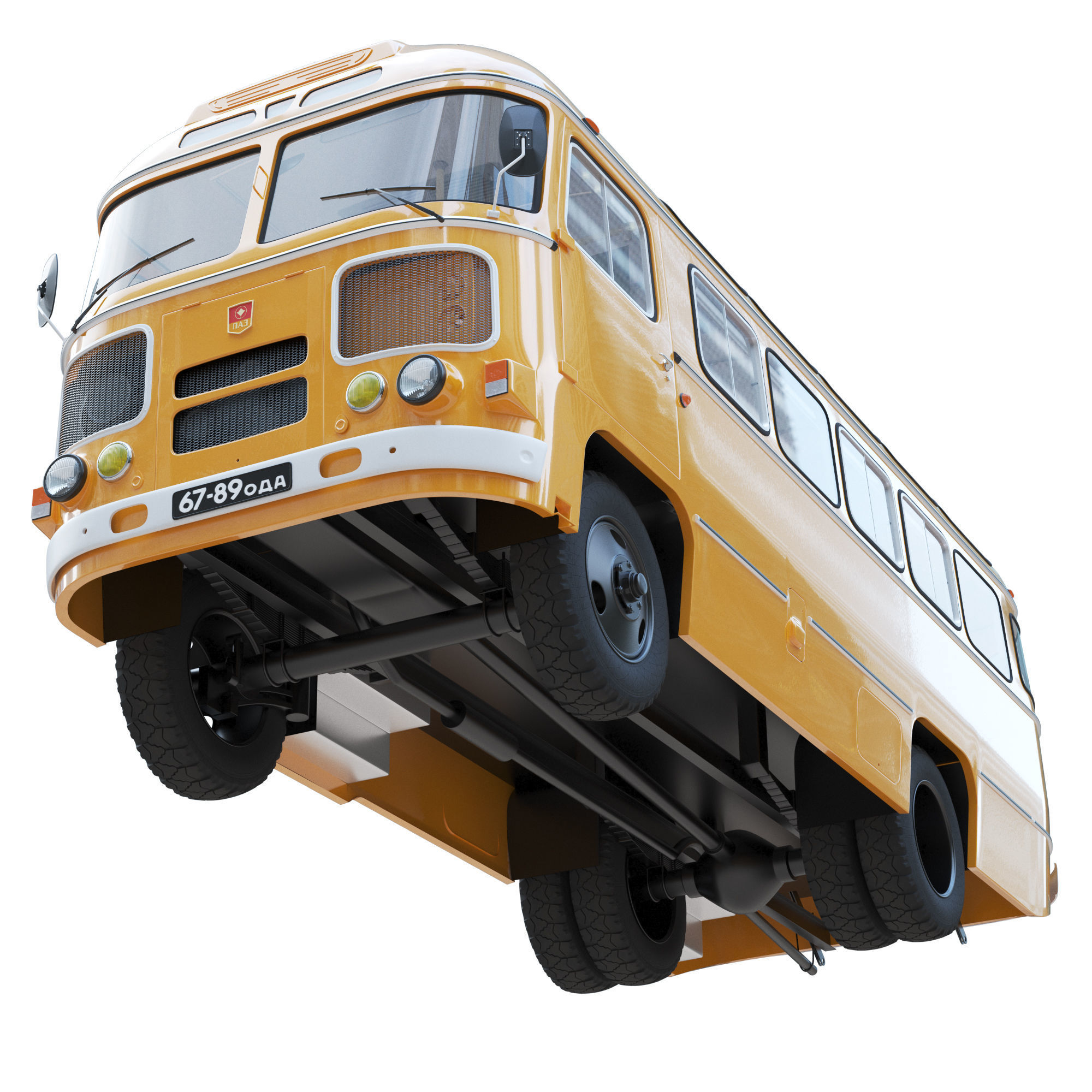 Bus PAZ 672 3D model | CGTrader