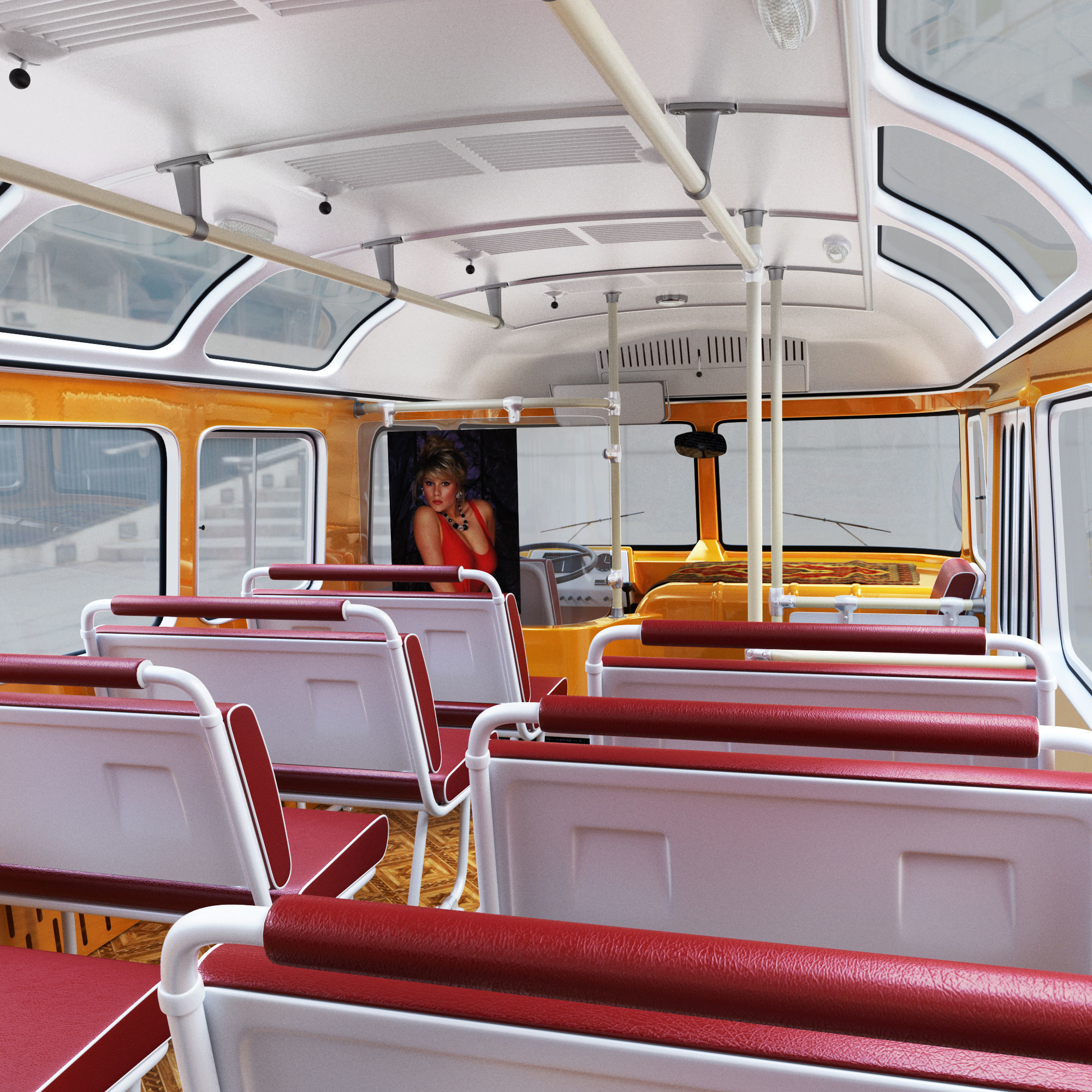 Bus PAZ 672 3D model | CGTrader