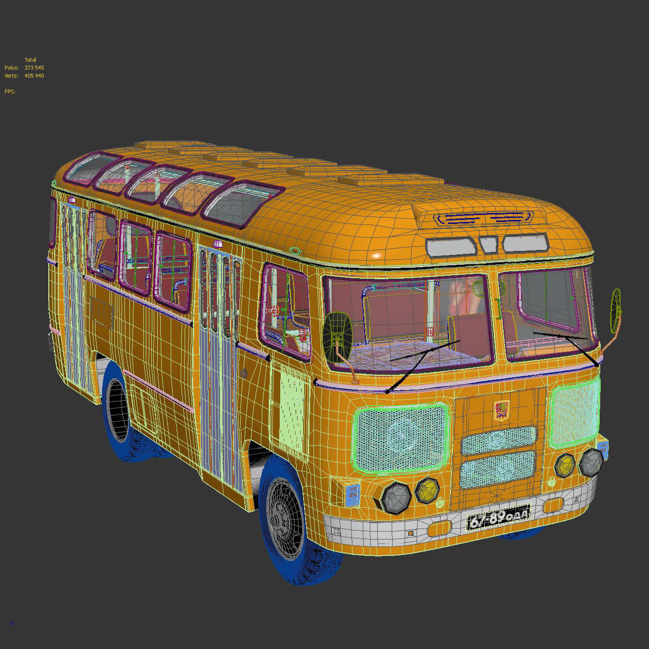 Bus PAZ 672 3D model | CGTrader