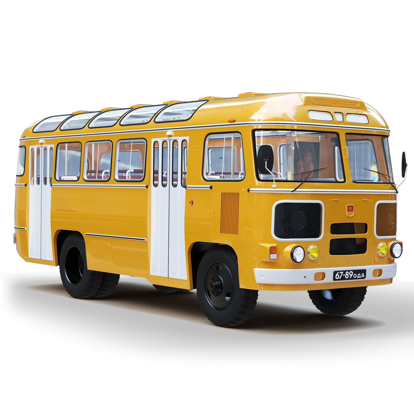 Bus PAZ 672 3D model | CGTrader