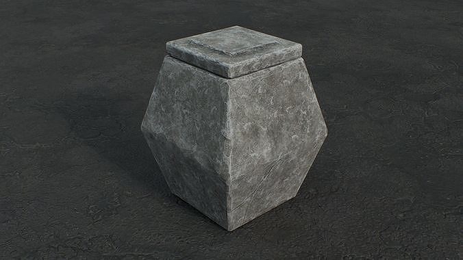 3D model Dwarf Stone Box VR / AR / low-poly | CGTrader