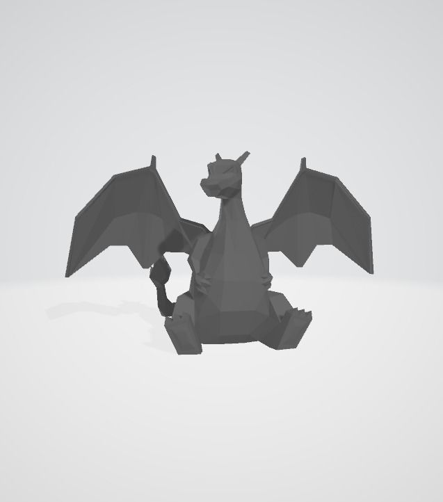 Charizard Low Poly Pokemon 3D model 3D printable | CGTrader