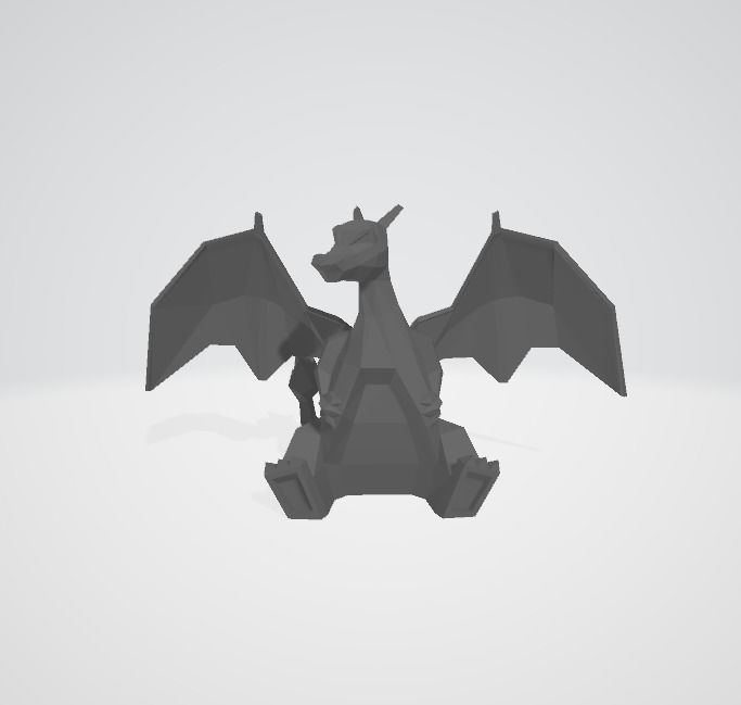 Charizard Low Poly Pokemon 3D model 3D printable | CGTrader