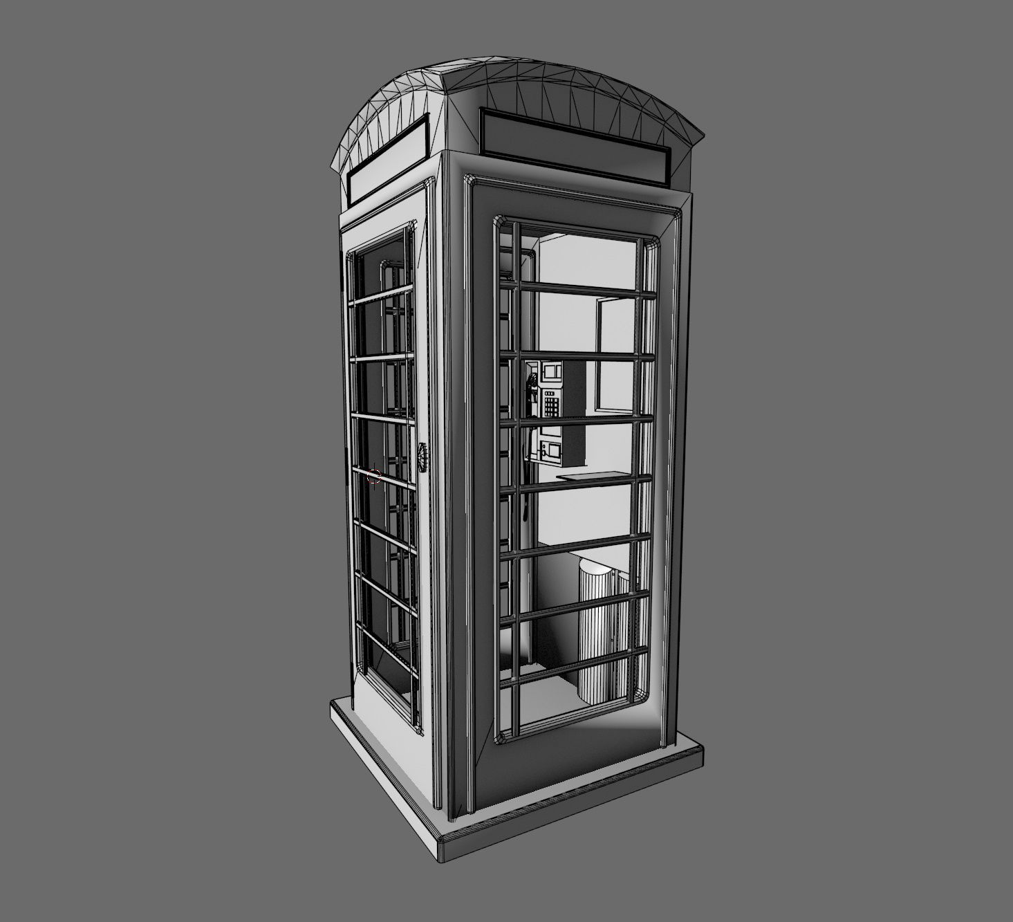 3D model Uk British Classic Telephone box VR / AR / low-poly | CGTrader