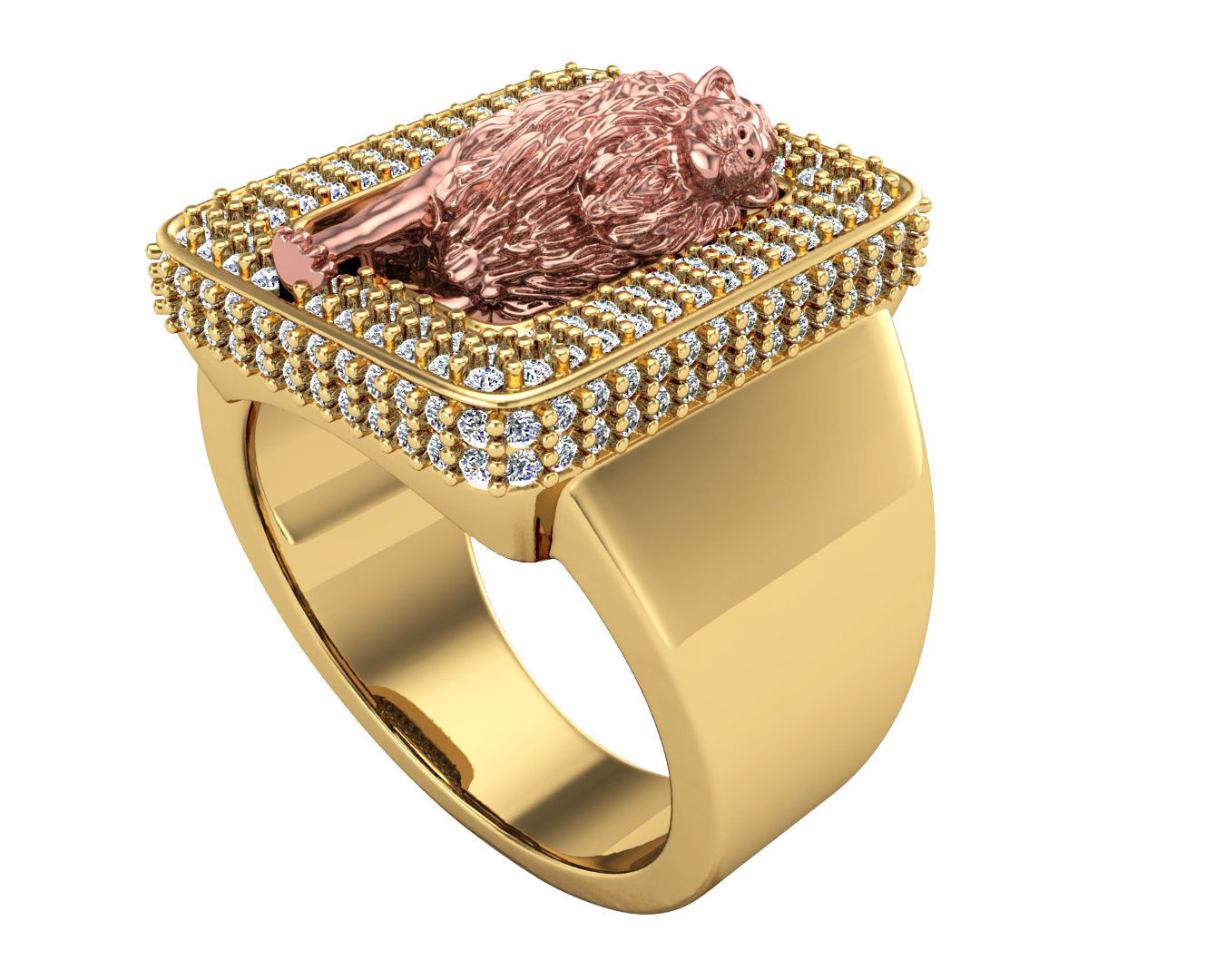 The Lion Ring - Lion King 3D model 3D printable | CGTrader