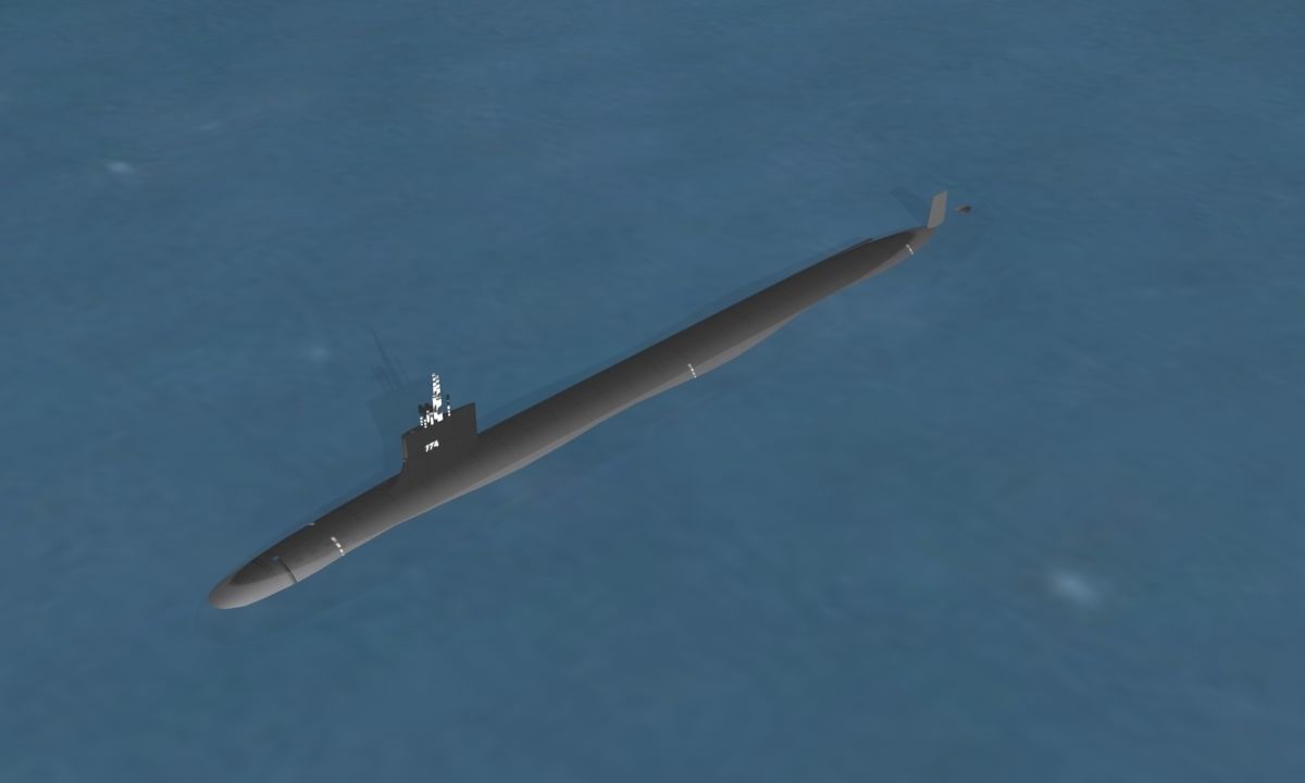 Virginia Class SSN 774 USS Virginia 3D model rigged | CGTrader