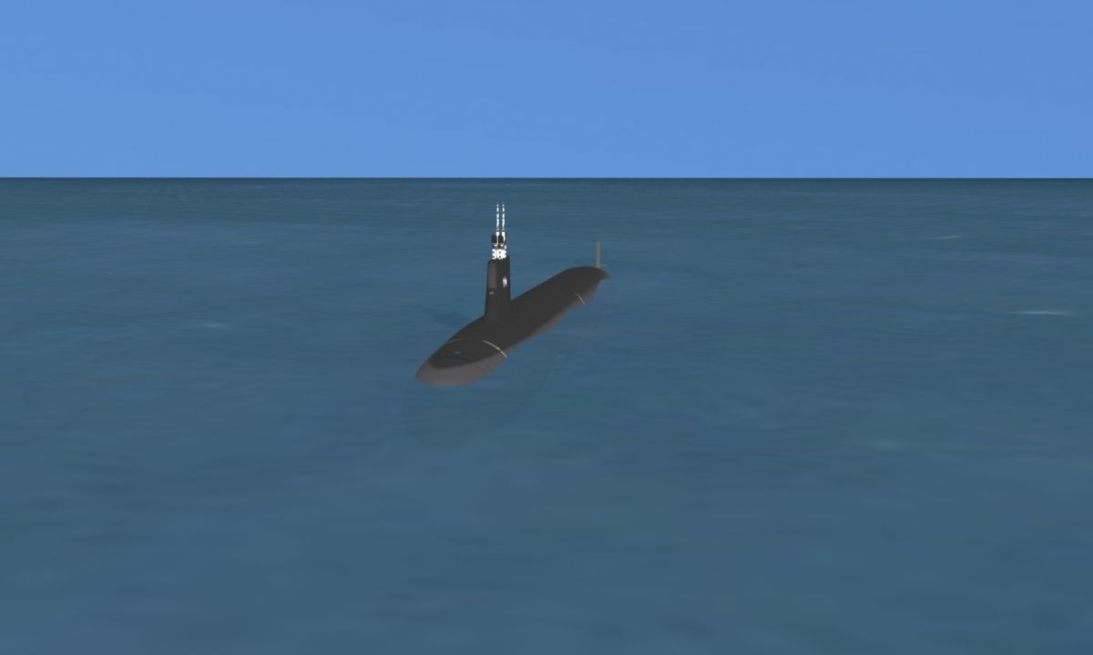 Virginia Class SSN 774 USS Virginia 3D model rigged | CGTrader