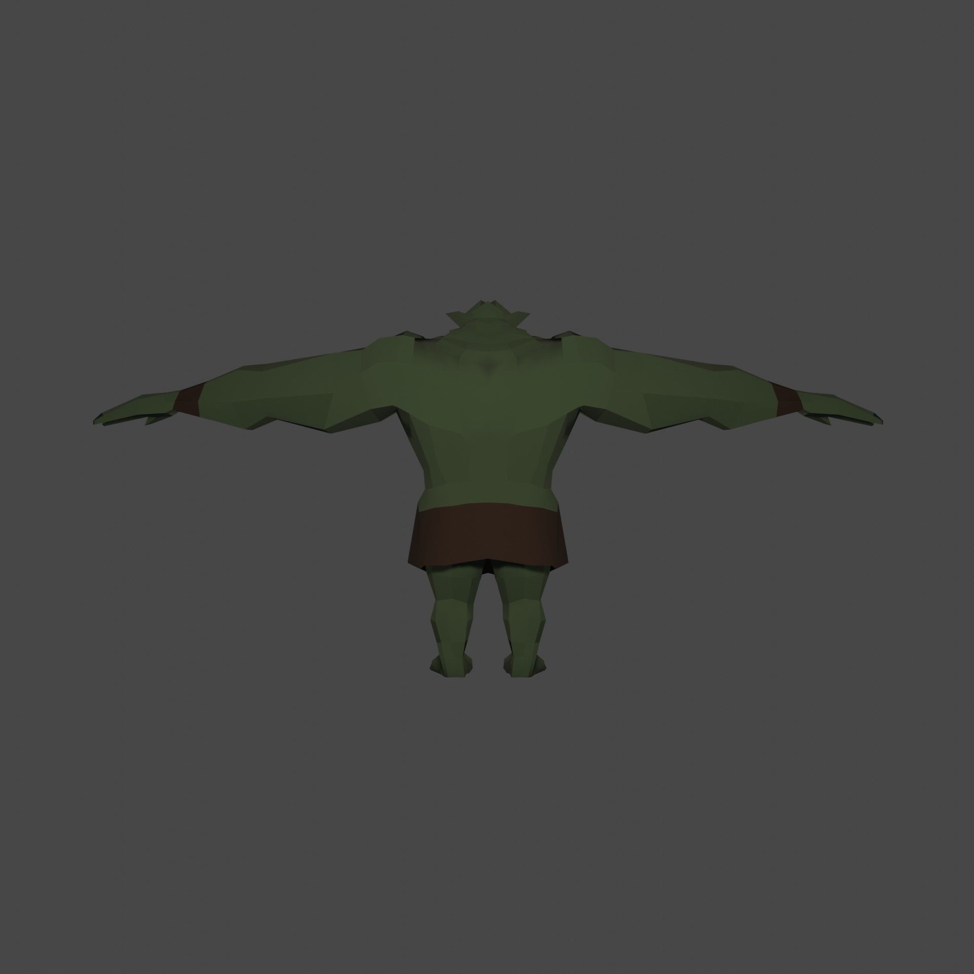3D model Lowpoly Troll Monster Game animations included Unity and UE4 ...