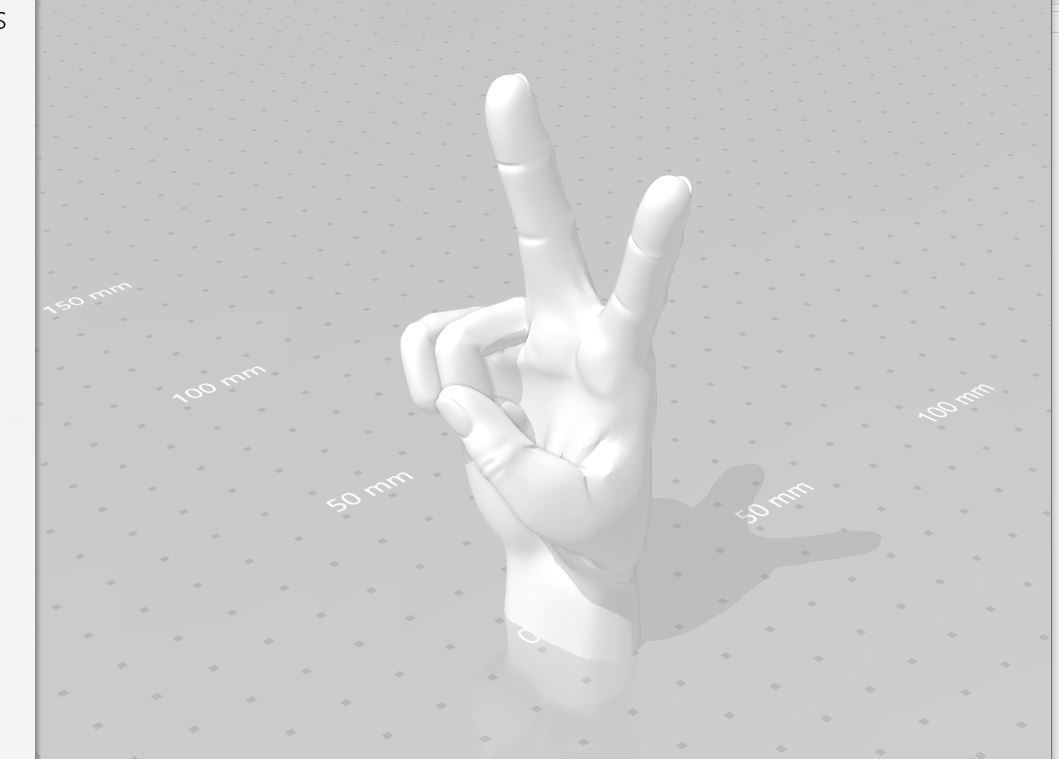 Hand Pose 3D model 3D printable | CGTrader
