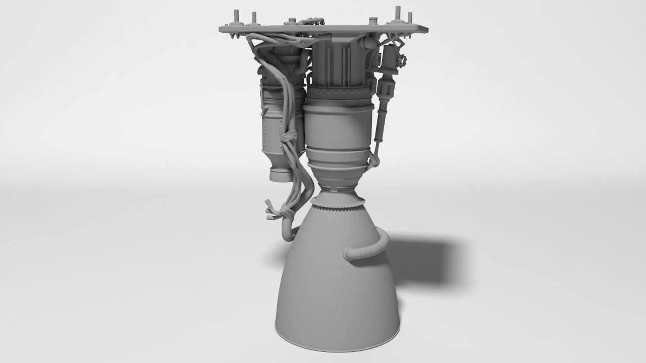 spaceX rocket engine for 3Dprint 3D model 3D printable | CGTrader