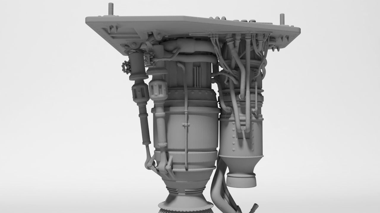 spaceX rocket engine for 3Dprint 3D model 3D printable | CGTrader