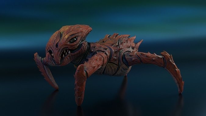 3D model Monster Insectum VR / AR / low-poly rigged animated | CGTrader