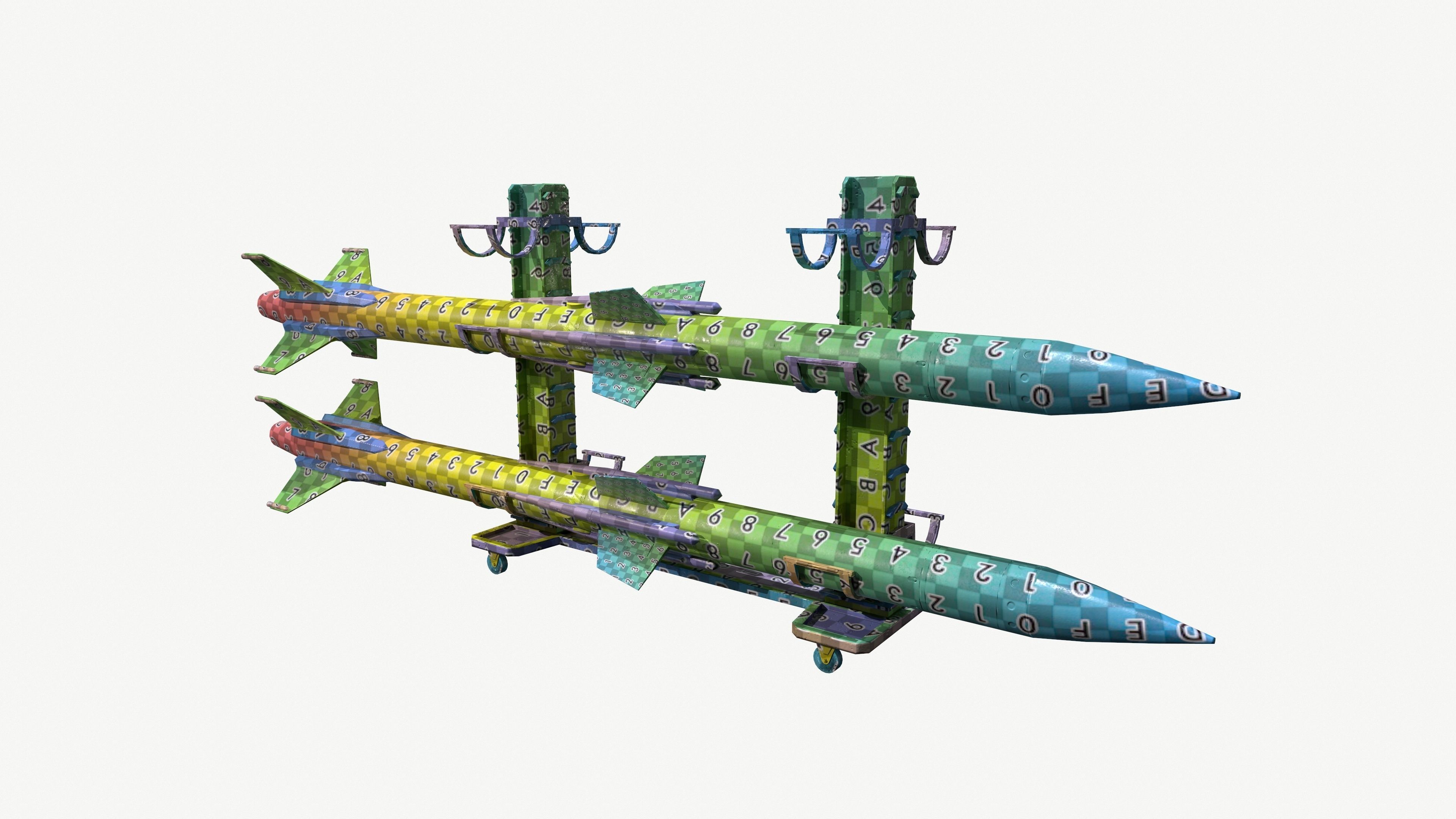3D model Military Missile Rack VR / AR / low-poly | CGTrader