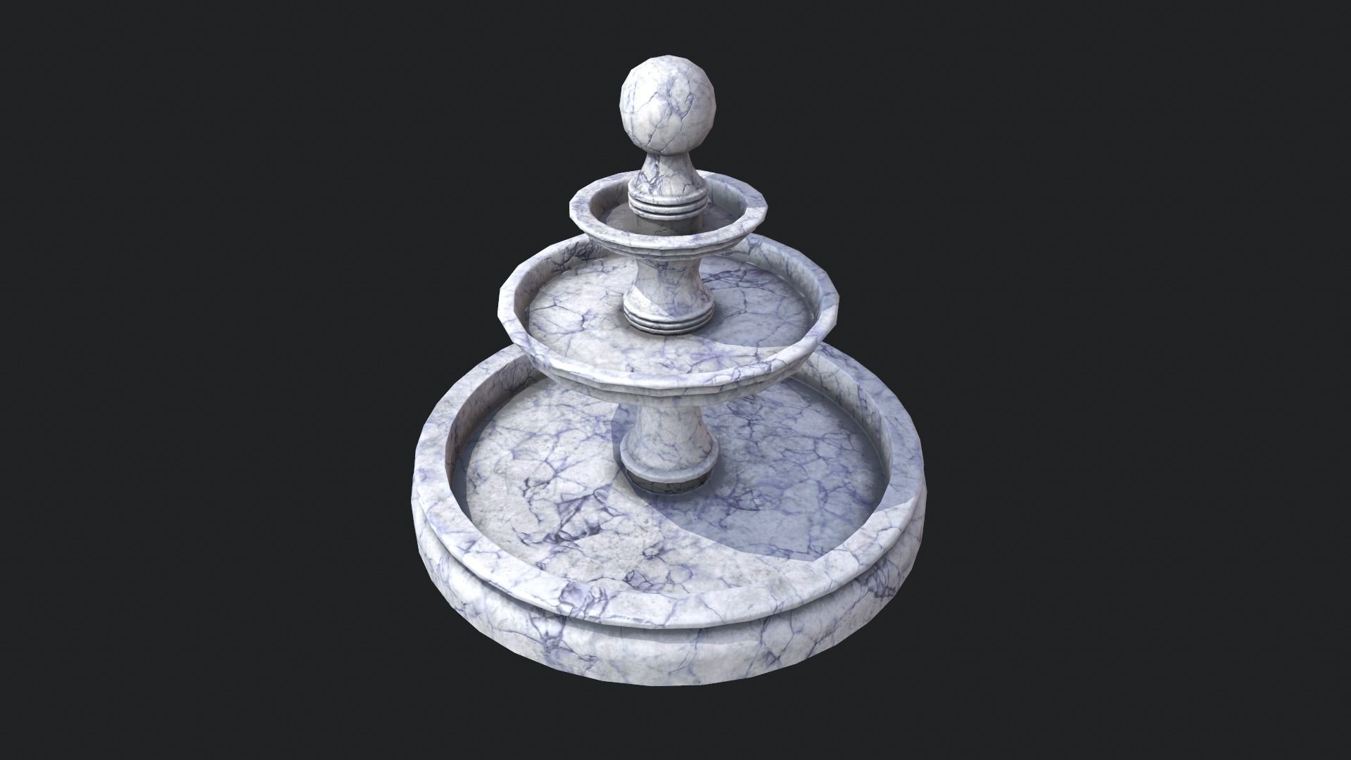 3D model Fountain 2 colors Old and New Textures VR / AR / low-poly ...