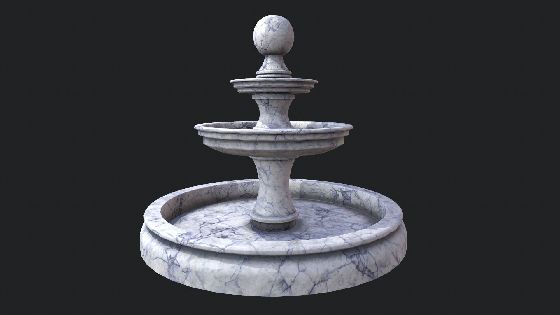 3D model Fountain 2 colors Old and New Textures VR / AR / low-poly ...