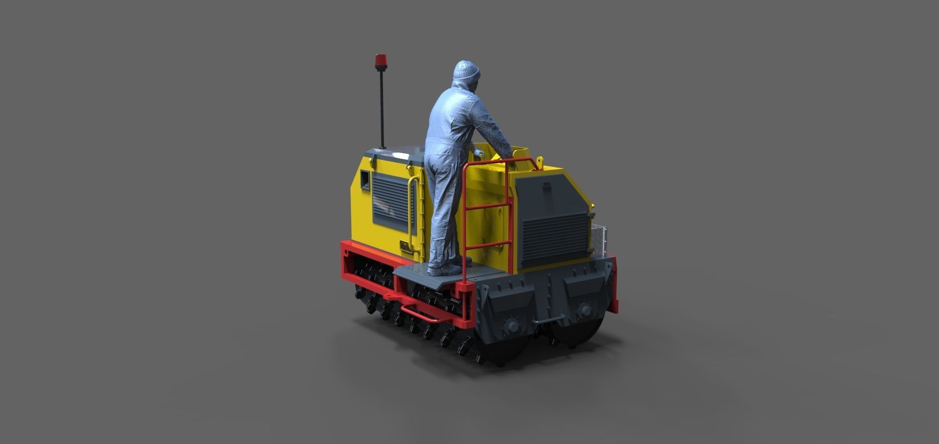 Compactor roller 3D model 3D printable | CGTrader