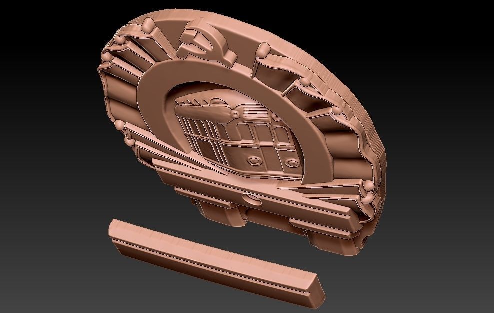 Badge Train Metro 3D model 3D printable | CGTrader