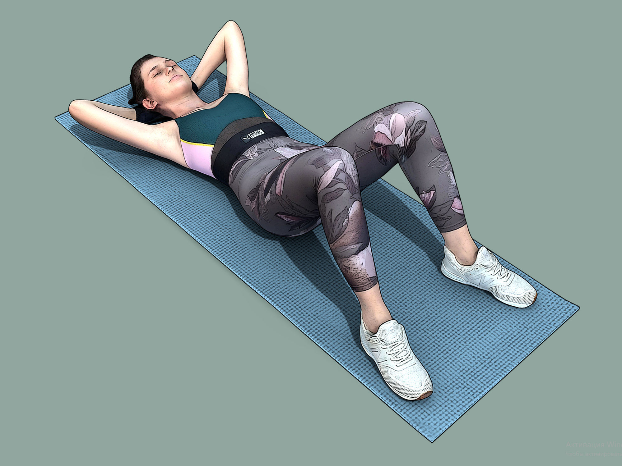 3D Model Collection Stylized Fitness Characters VR / AR / low-poly ...