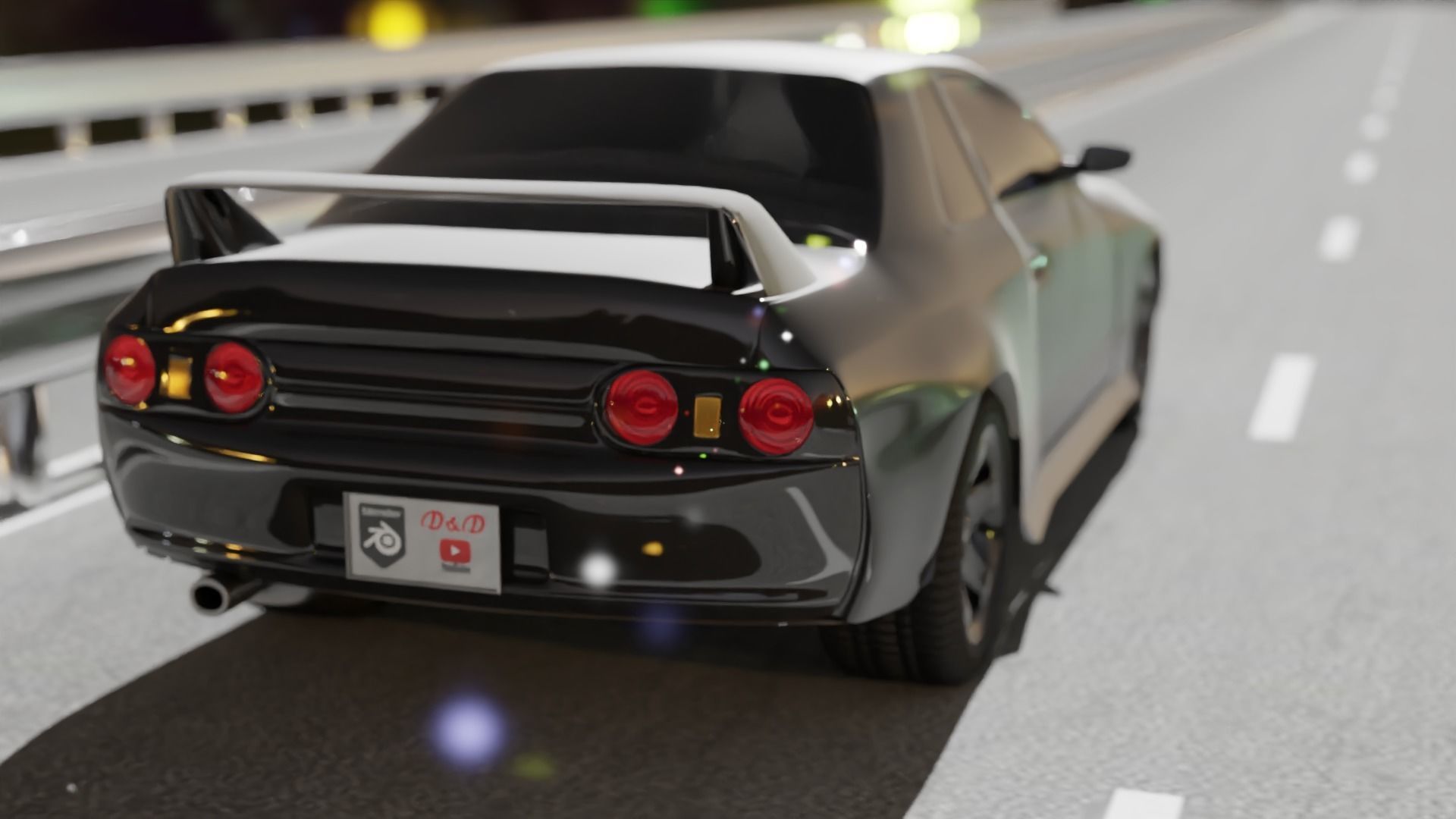 Nissan skyline gtr R32 3D model rigged | CGTrader