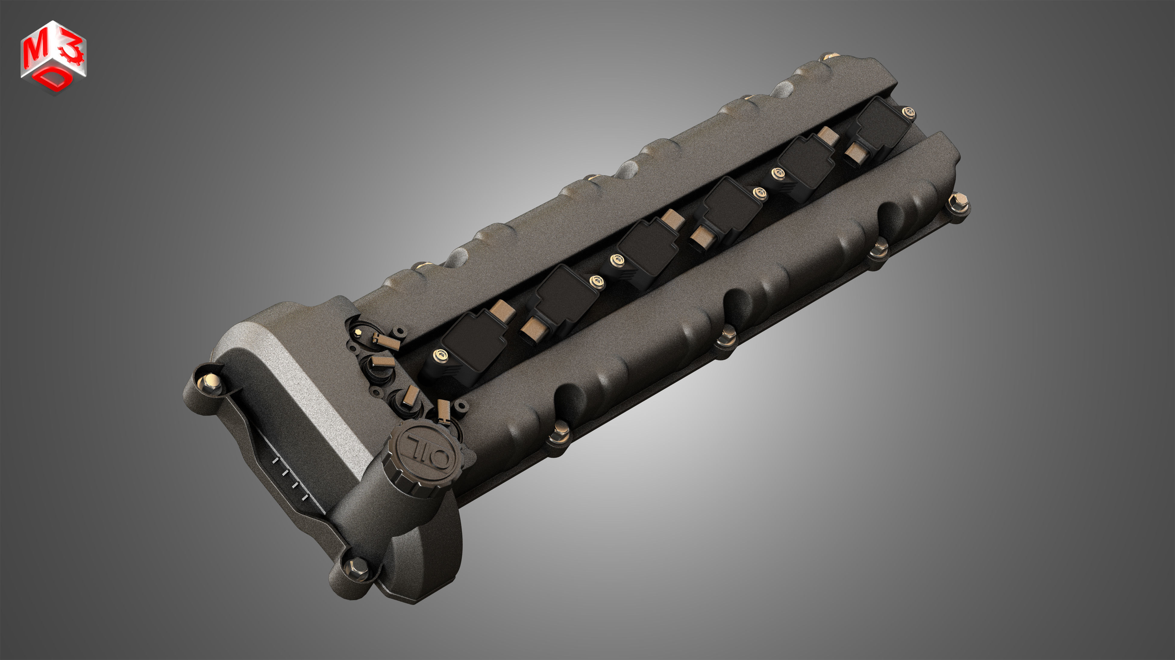 Engine Valve Cover 3D model | CGTrader