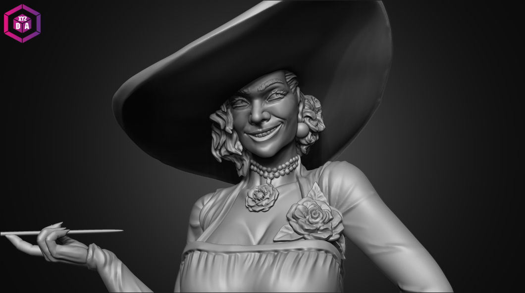 Lady Dimitrescu 3D model 3D printable | CGTrader