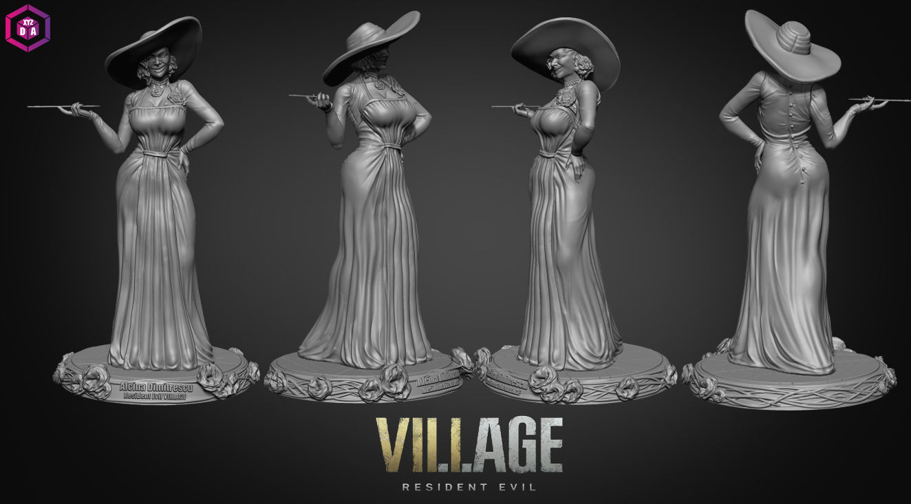 Lady Dimitrescu 3D model 3D printable | CGTrader