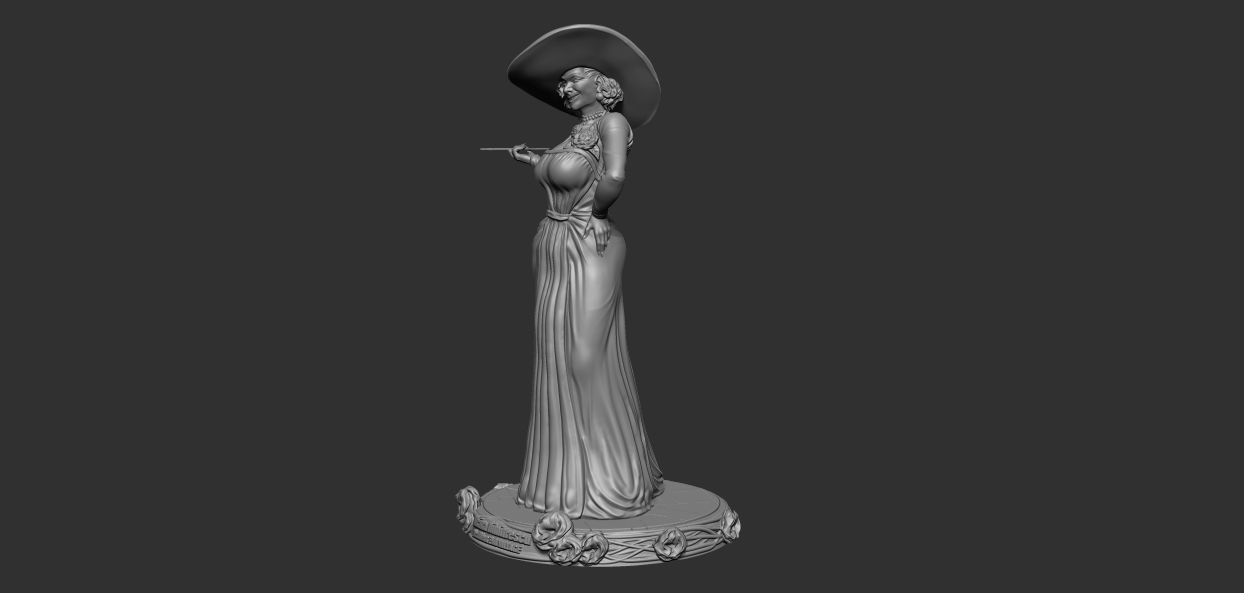 Lady Dimitrescu 3D model 3D printable | CGTrader