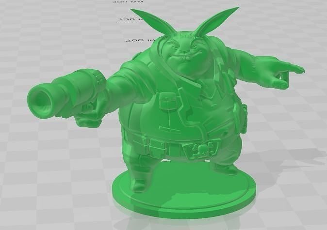 rabbit warrior 3D model 3D printable | CGTrader