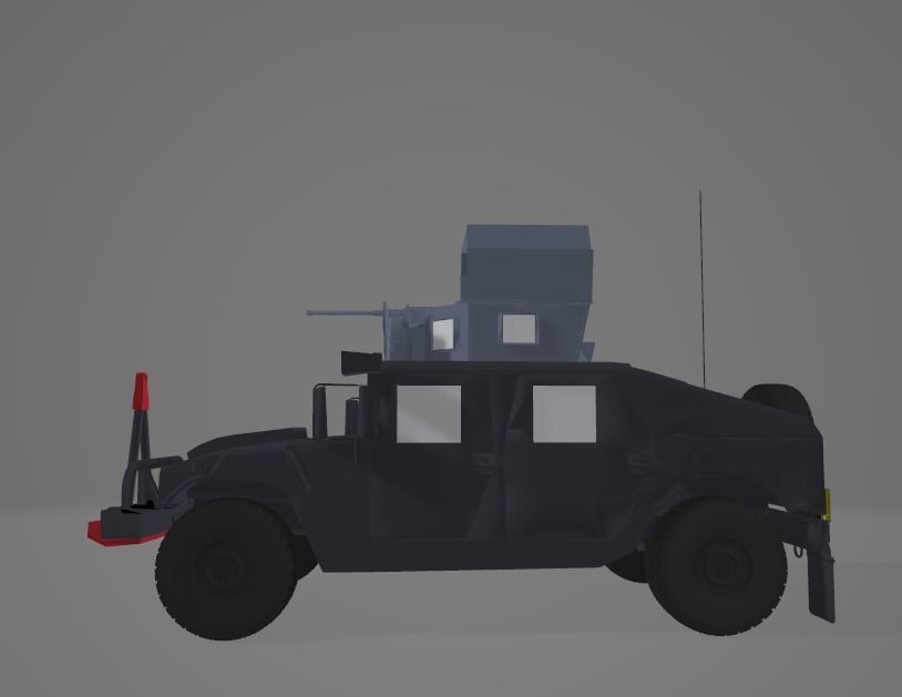 Hmmwv isof iraq M1151 A 3D model animated | CGTrader