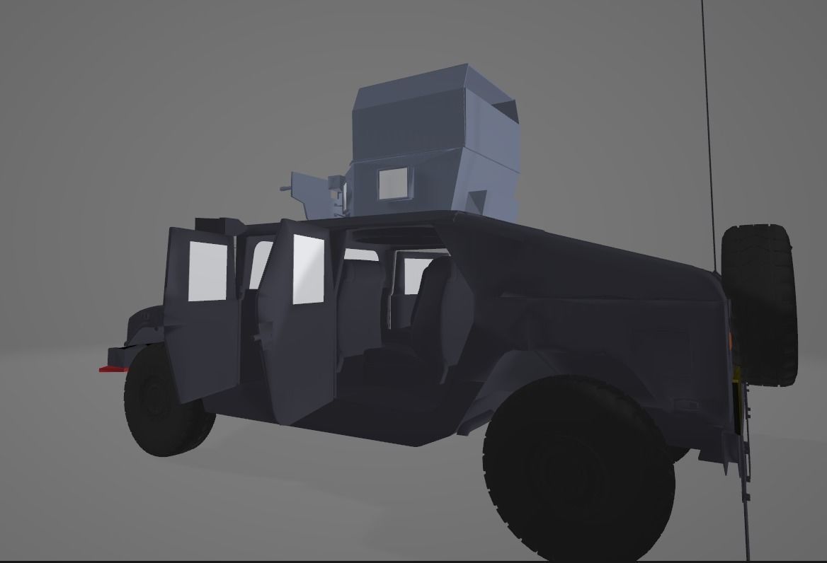 Hmmwv isof iraq M1151 A 3D model animated | CGTrader